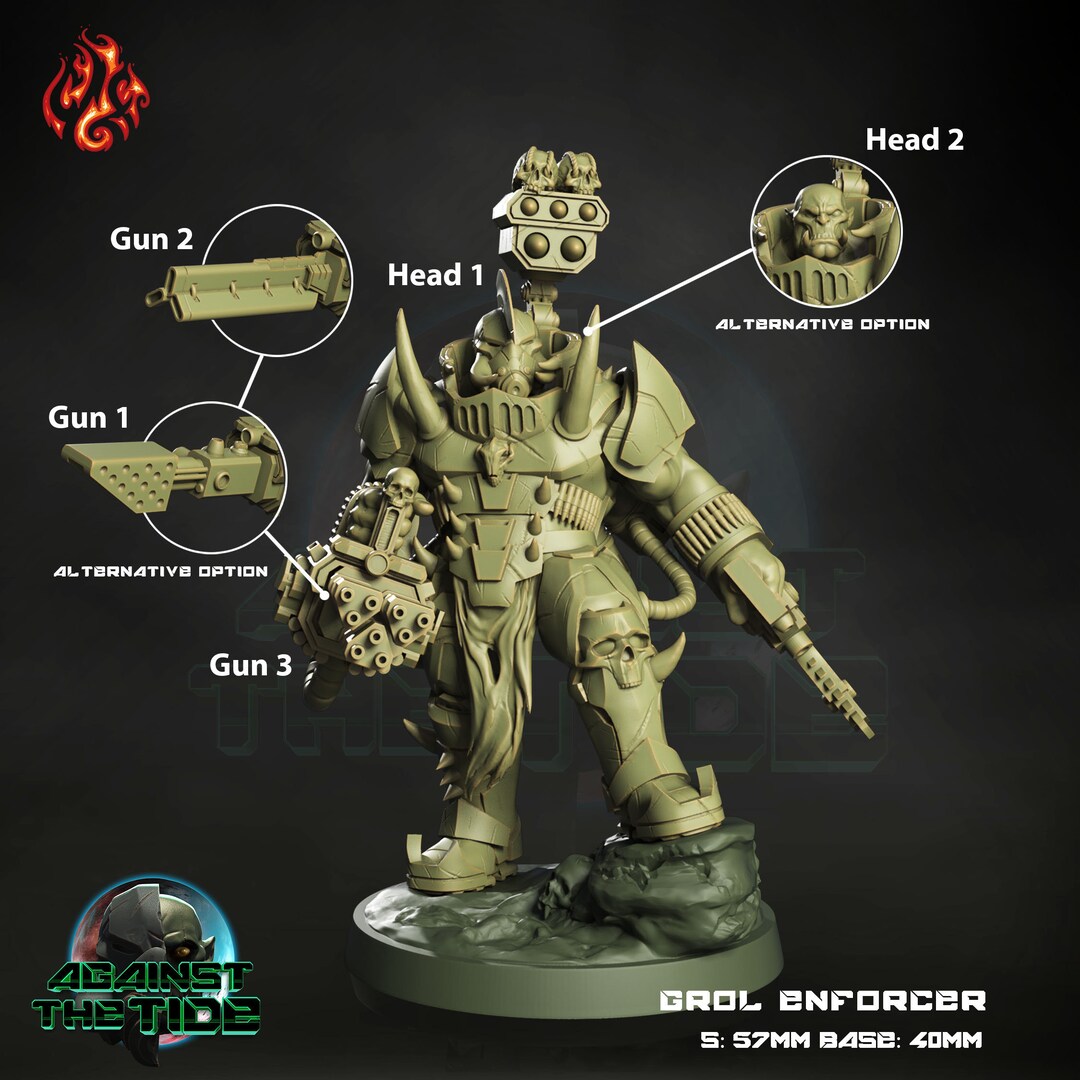 Grol Enforcer space Orc Dungeons & Dragons Crippled God Foundry - Etsy