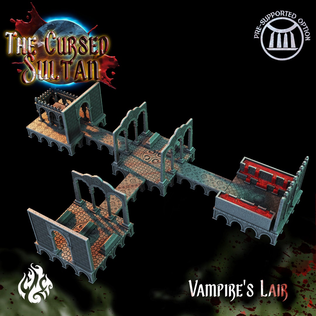 Vampires Lair Modular Terrain Tabletop Model Dungeons & Dragons ...