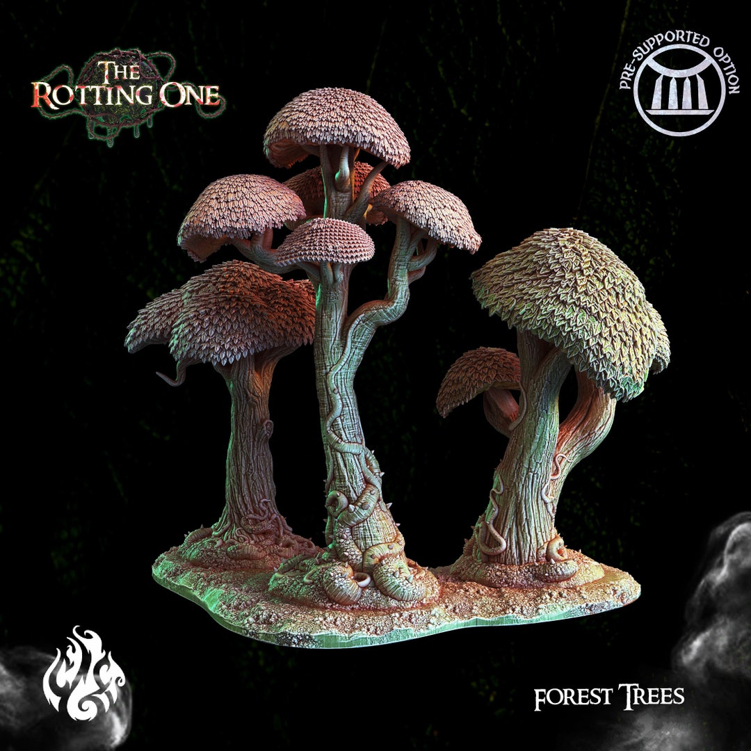 Corrupted Forest Trees – Tabletop Model – Dungeons & Dragons - Crippled ...