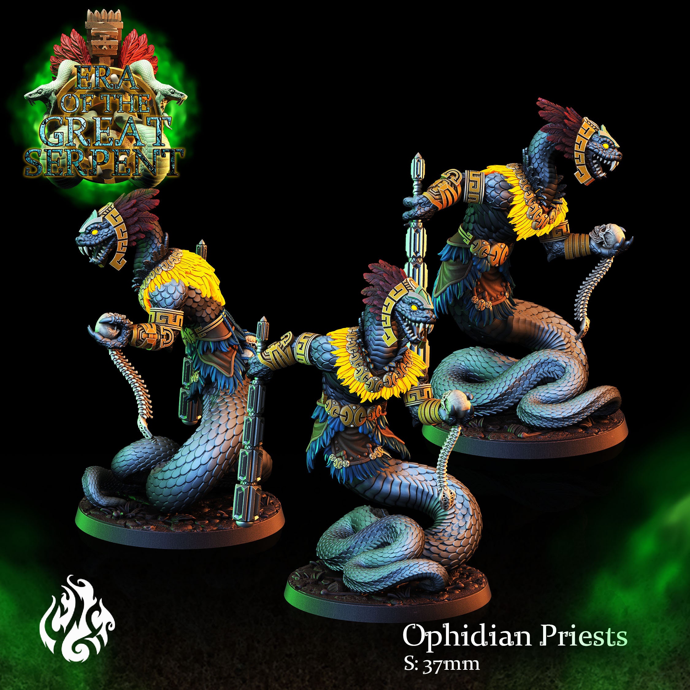 Ophidian Priests Tabletop Model Dungeons & Dragons - Etsy