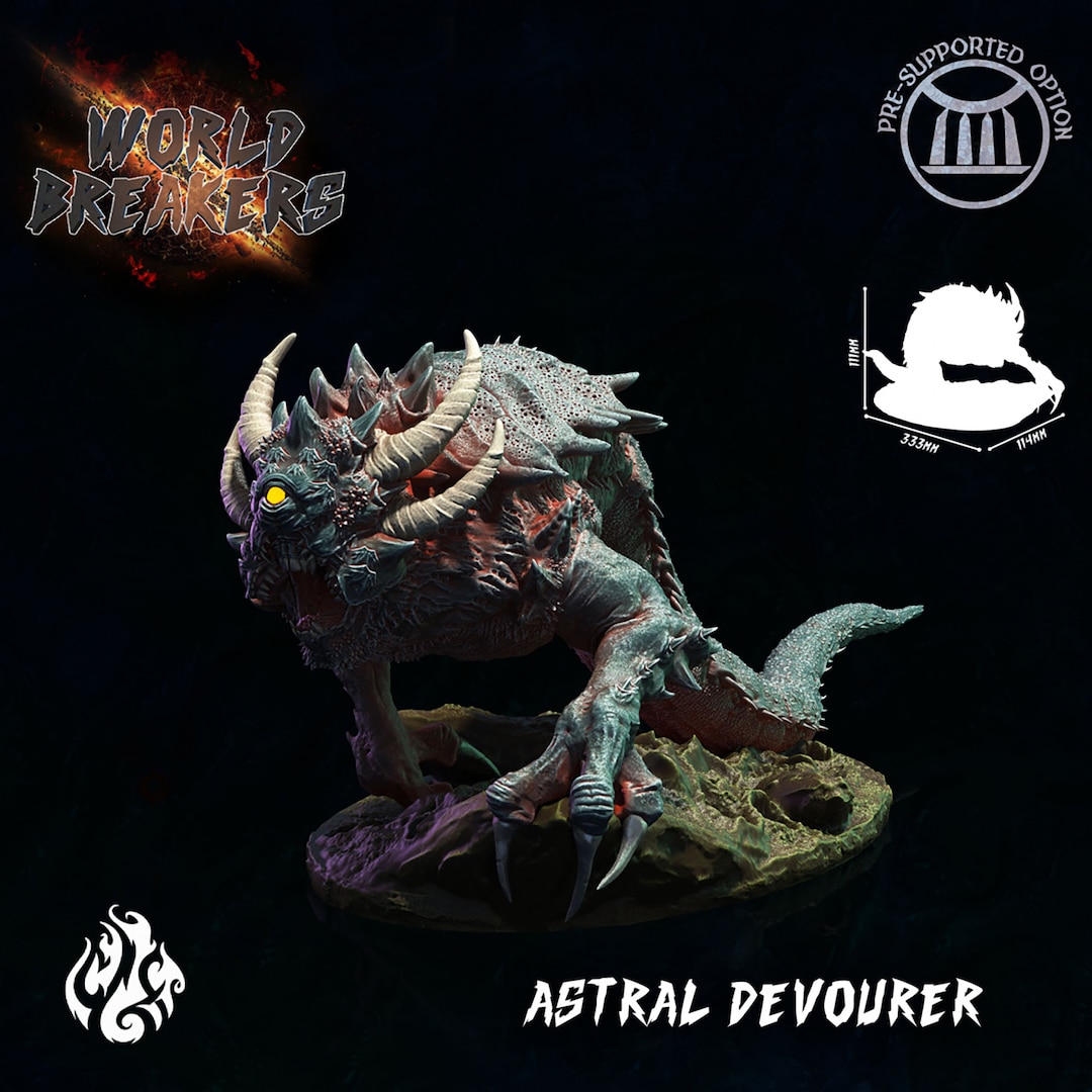 World Breaker: Astral Devourer – Tabletop Model – Dungeons & Dragons - Crippled God Foundry ...