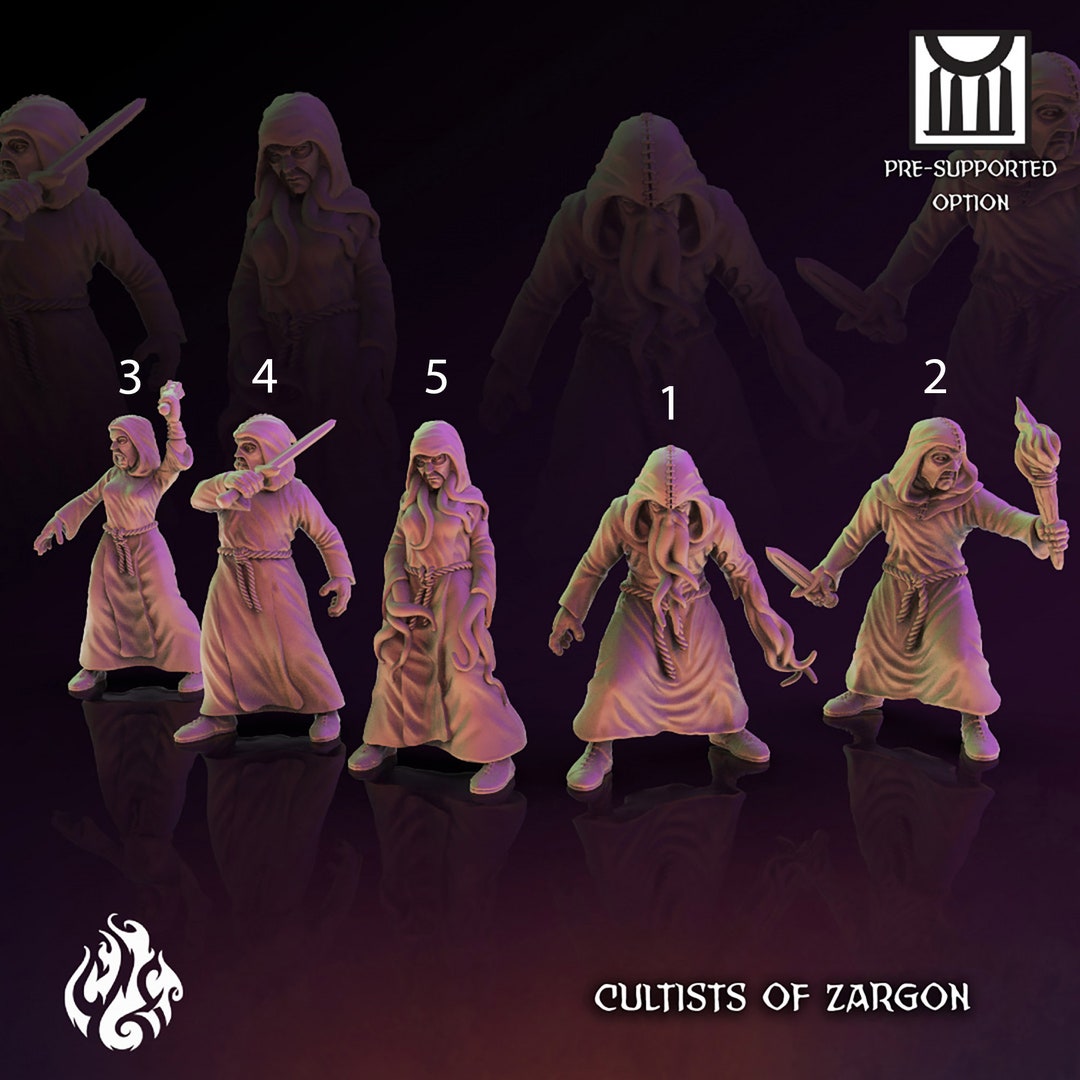 Human Cultist of Zargon Dungeons & Dragons Crippled God Foundry 4 ...