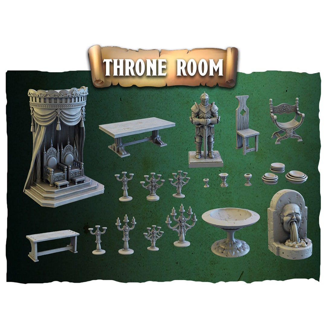 Throne Room Dungeon of Despair Tabletop Model Dungeons & Dragons ...