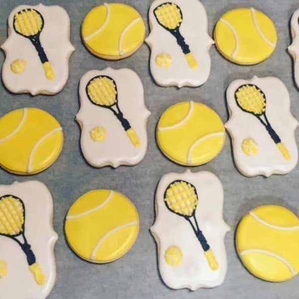 Tennis Cookies - Etsy