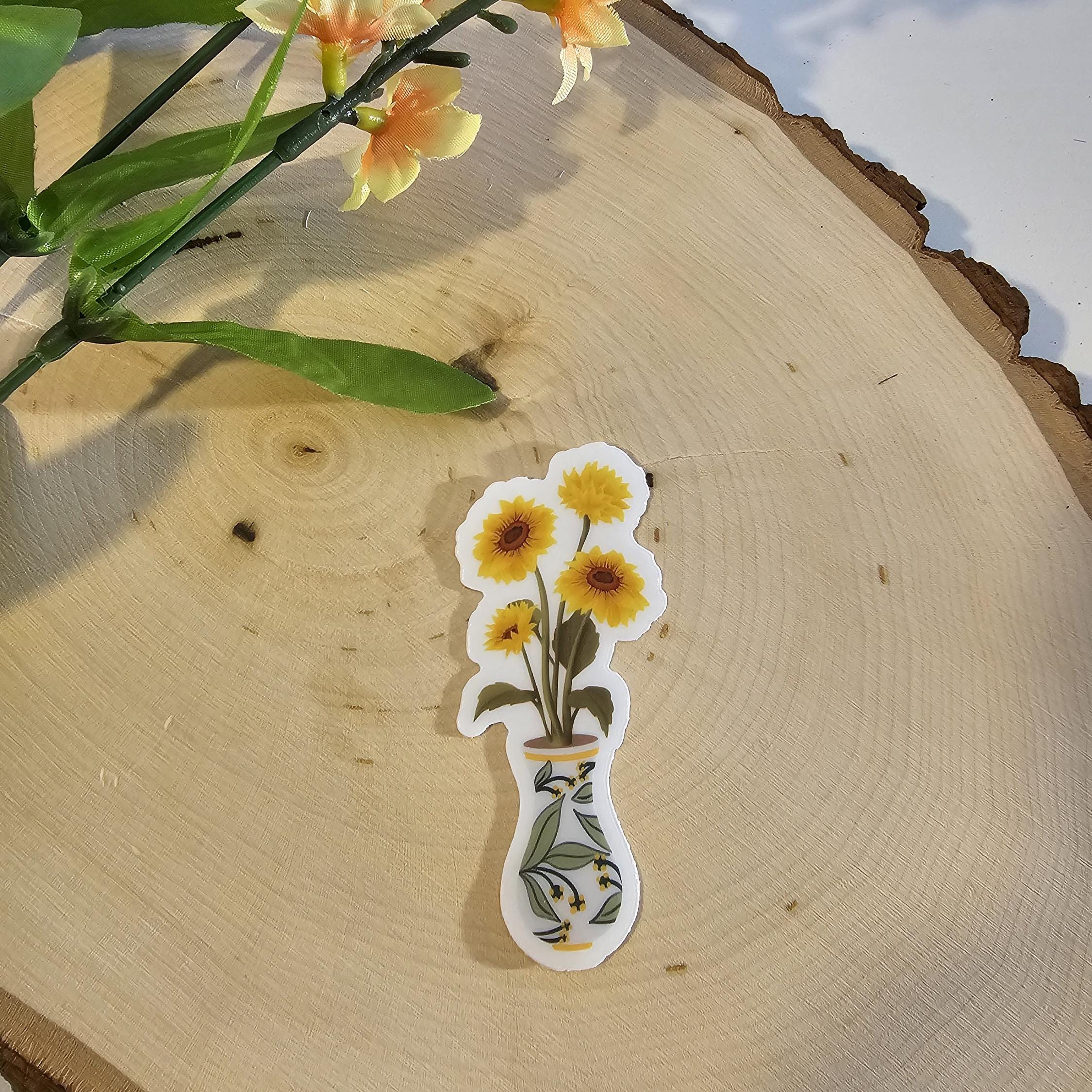 Sunflower Bouquet Sticker, Floral Themed Stickers, Floral Bouquet ...