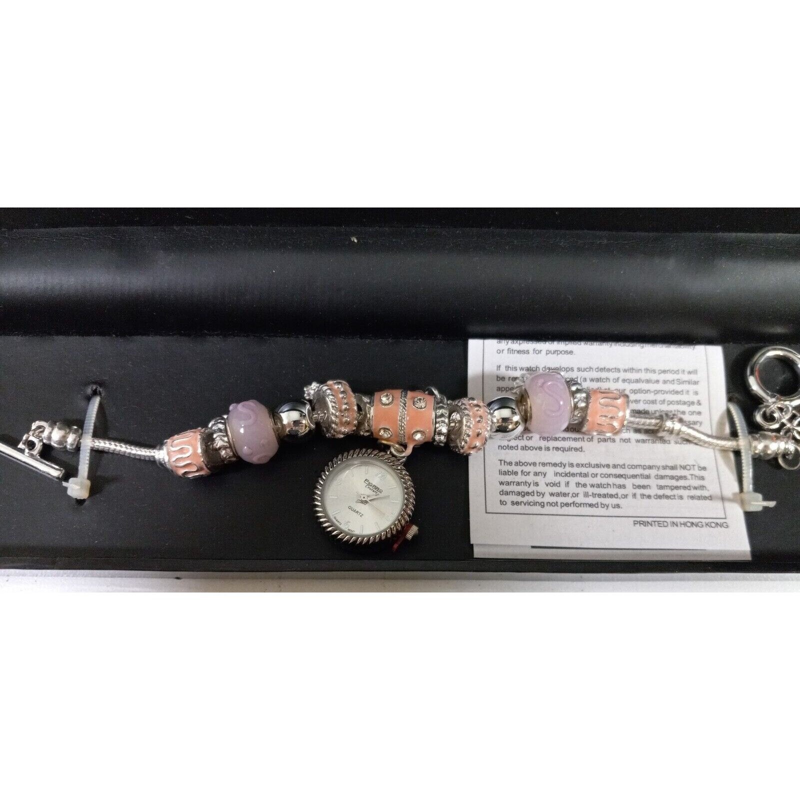 Figaro Couture Charm Bracelet Band Watch 9 Inch - Etsy