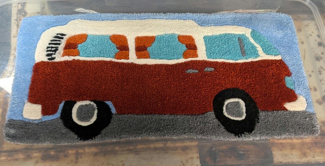 VW Bus Rug - Etsy
