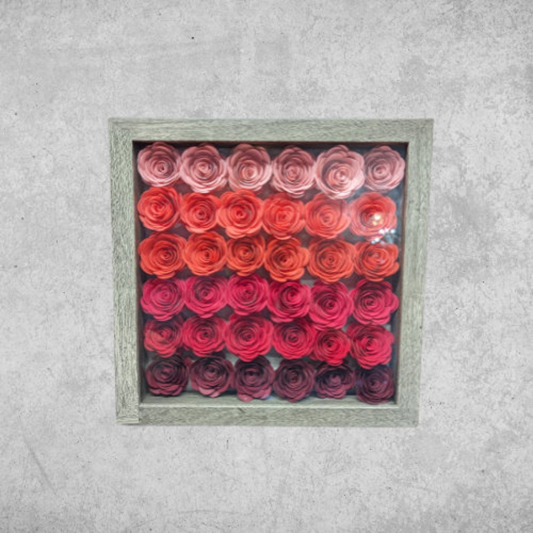 Shadow Box Pretty Gift Forever Flowers Permanent Roses Shadow Boxes ...