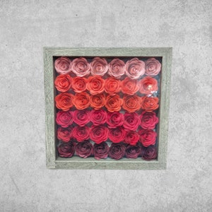 Shadow Box Pretty Gift Forever Flowers Permanent Roses Shadow Boxes ...