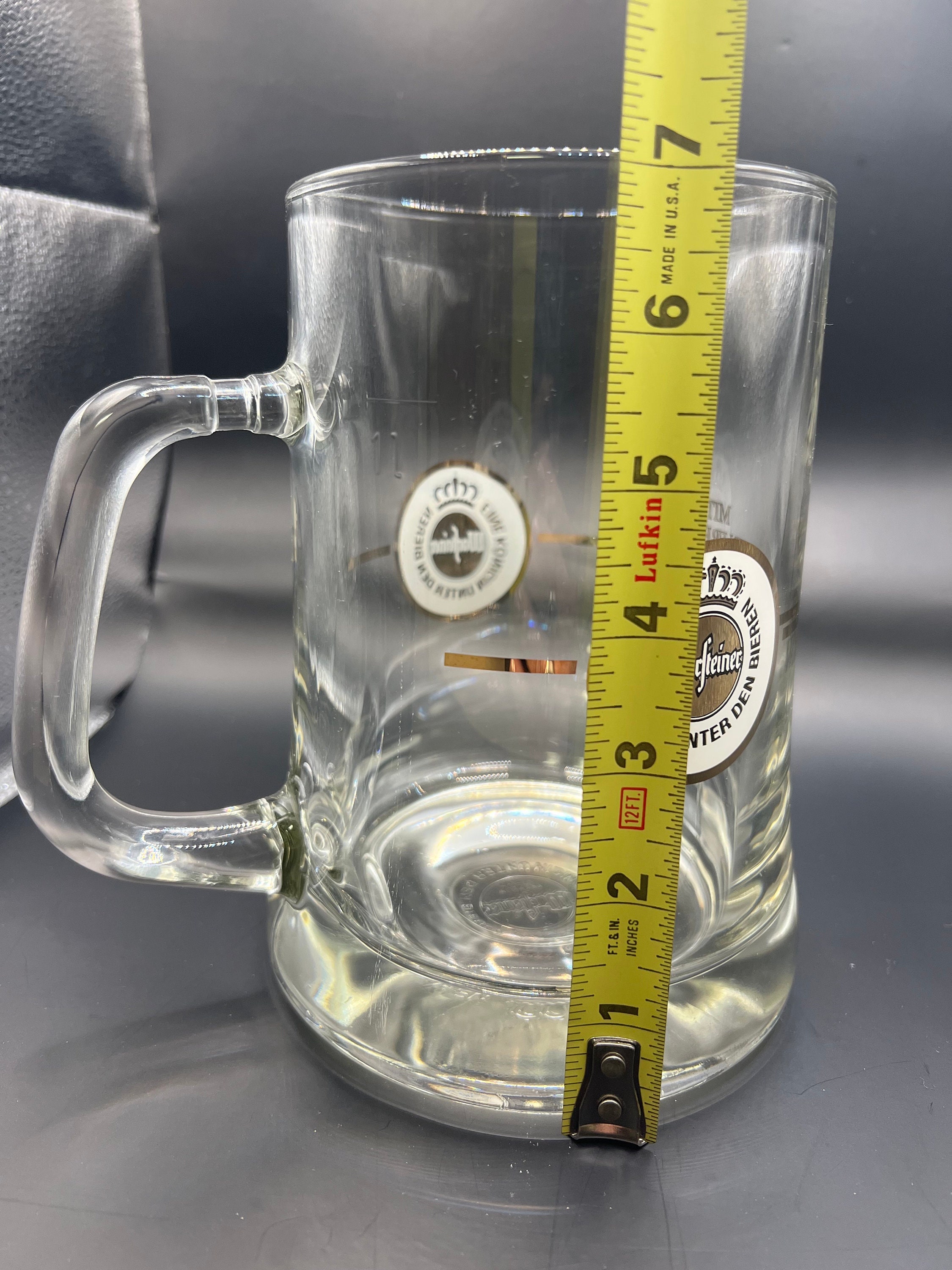 Vintage Warsteiner 1L Clear Glass Restaurant Beer Stein New HUGE - Etsy