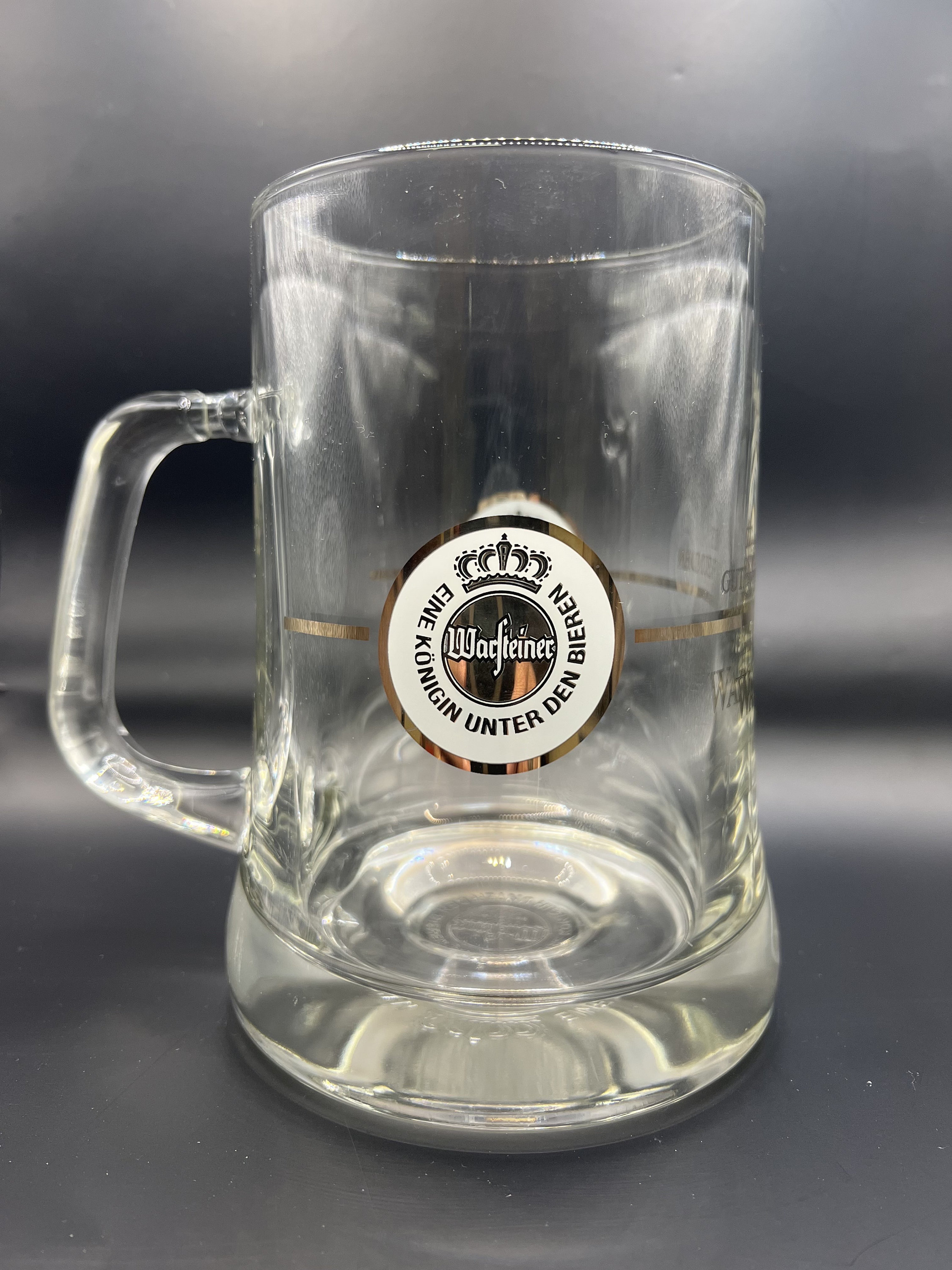 Vintage Warsteiner 1L Clear Glass Restaurant Beer Stein New HUGE - Etsy