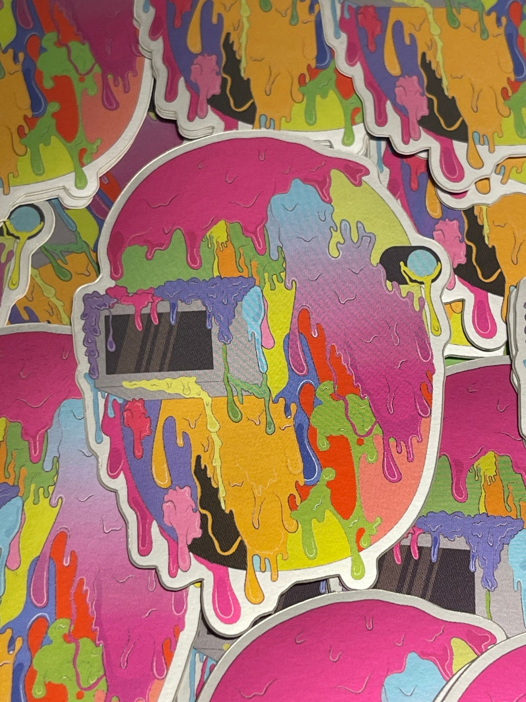 Oozing Shiny Welding Hood Sticker - Etsy