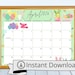 April 2026 Easter Sunday Calendar: Mint Green Printable (PDF, PNG, JPG ...