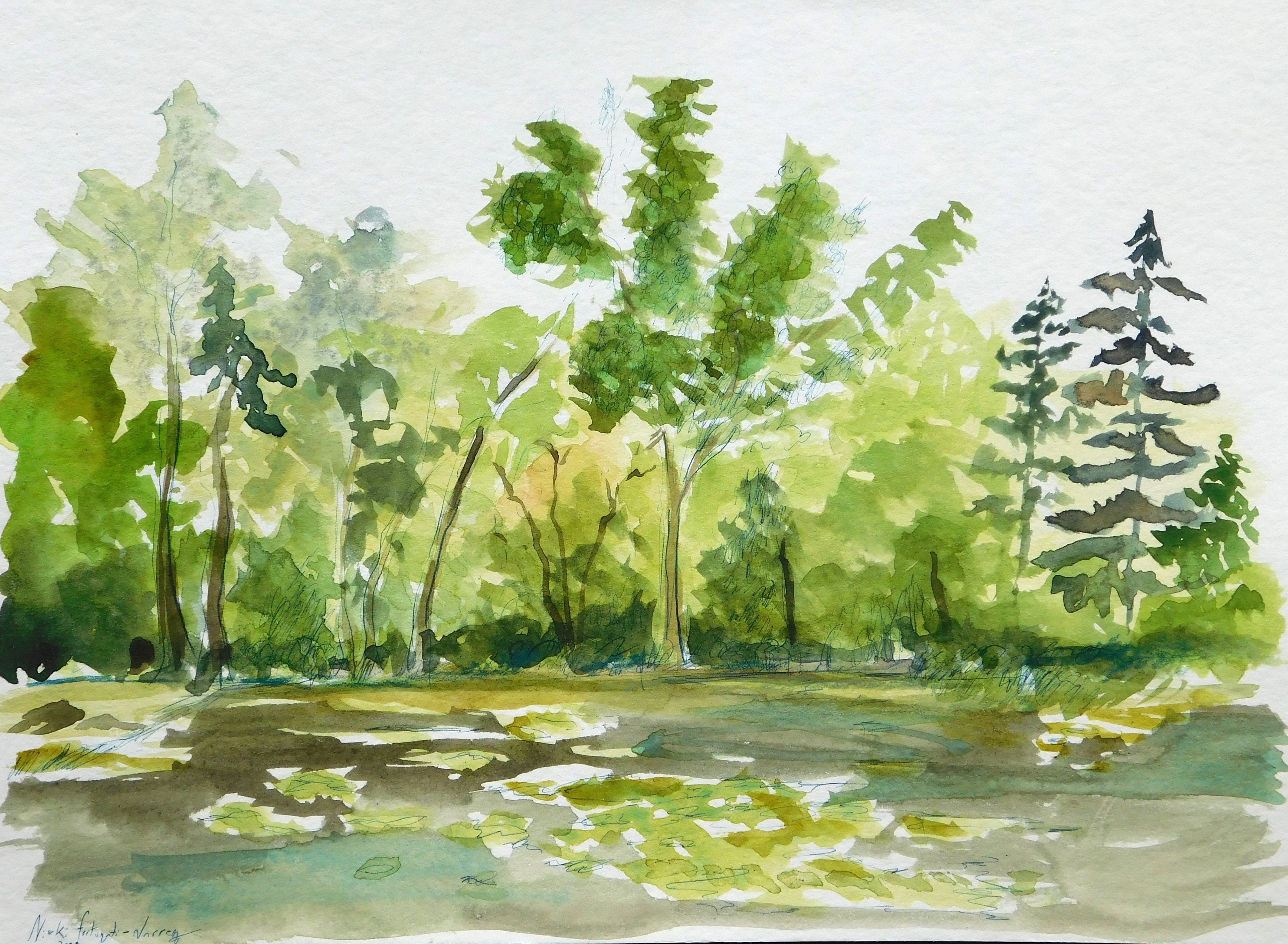 Spring Valley Nature Center - Plein Air Painting - Original Artwork ...