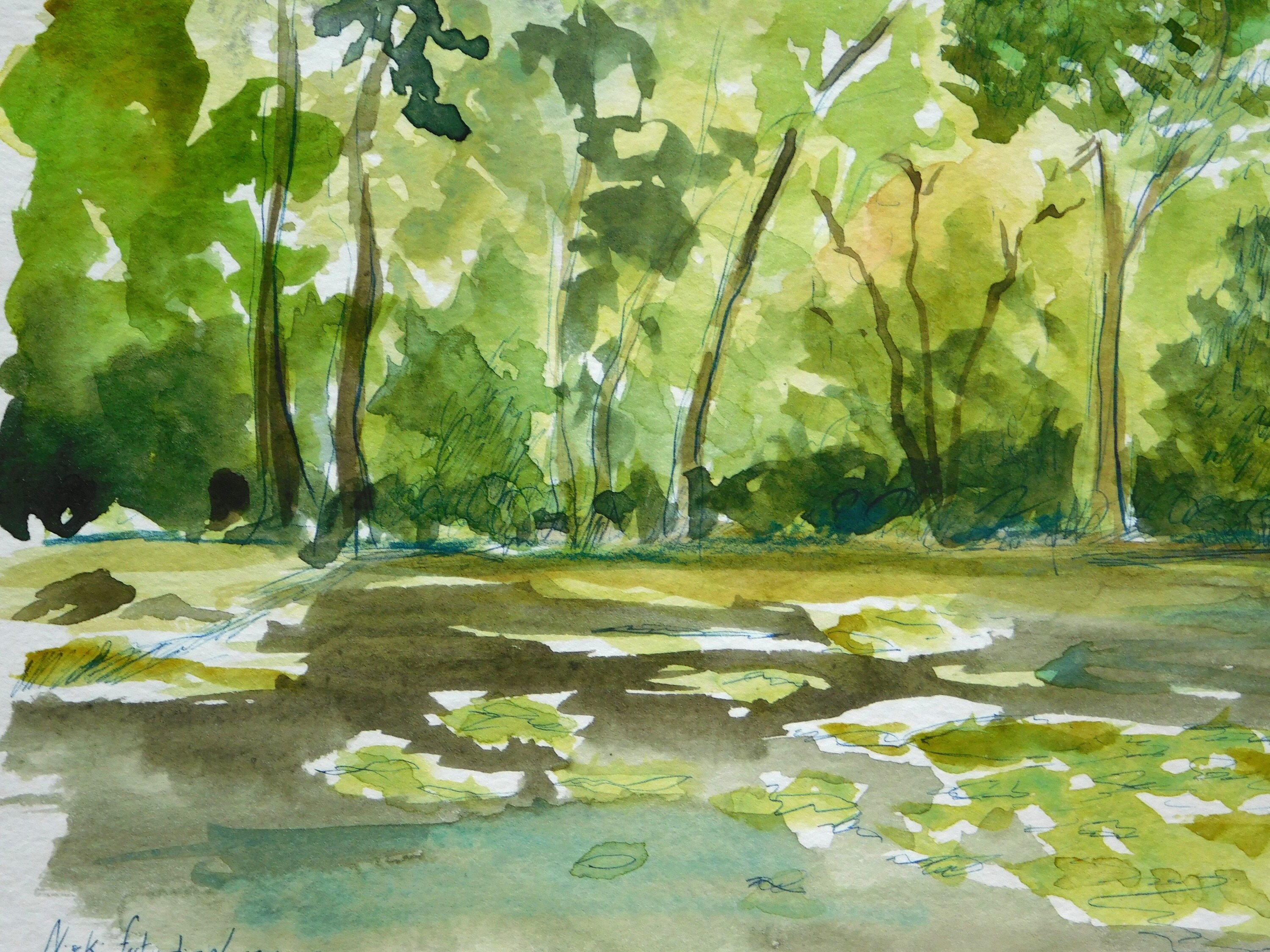 Spring Valley Nature Center - Plein Air Painting - Original Artwork ...