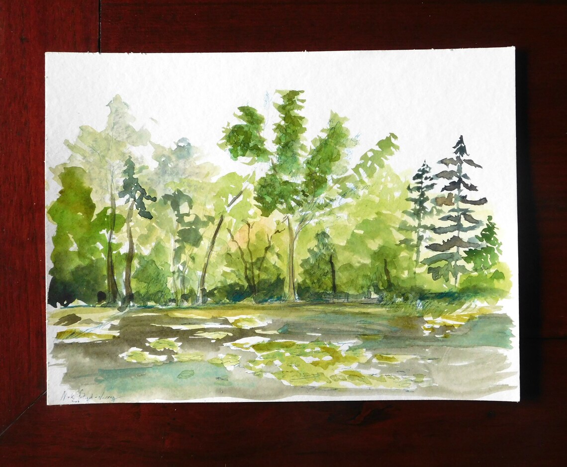 Spring Valley Nature Center - Plein Air Painting - Original Artwork ...