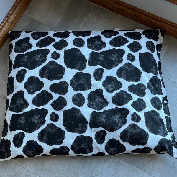 Cow Print Dog Bed - Etsy