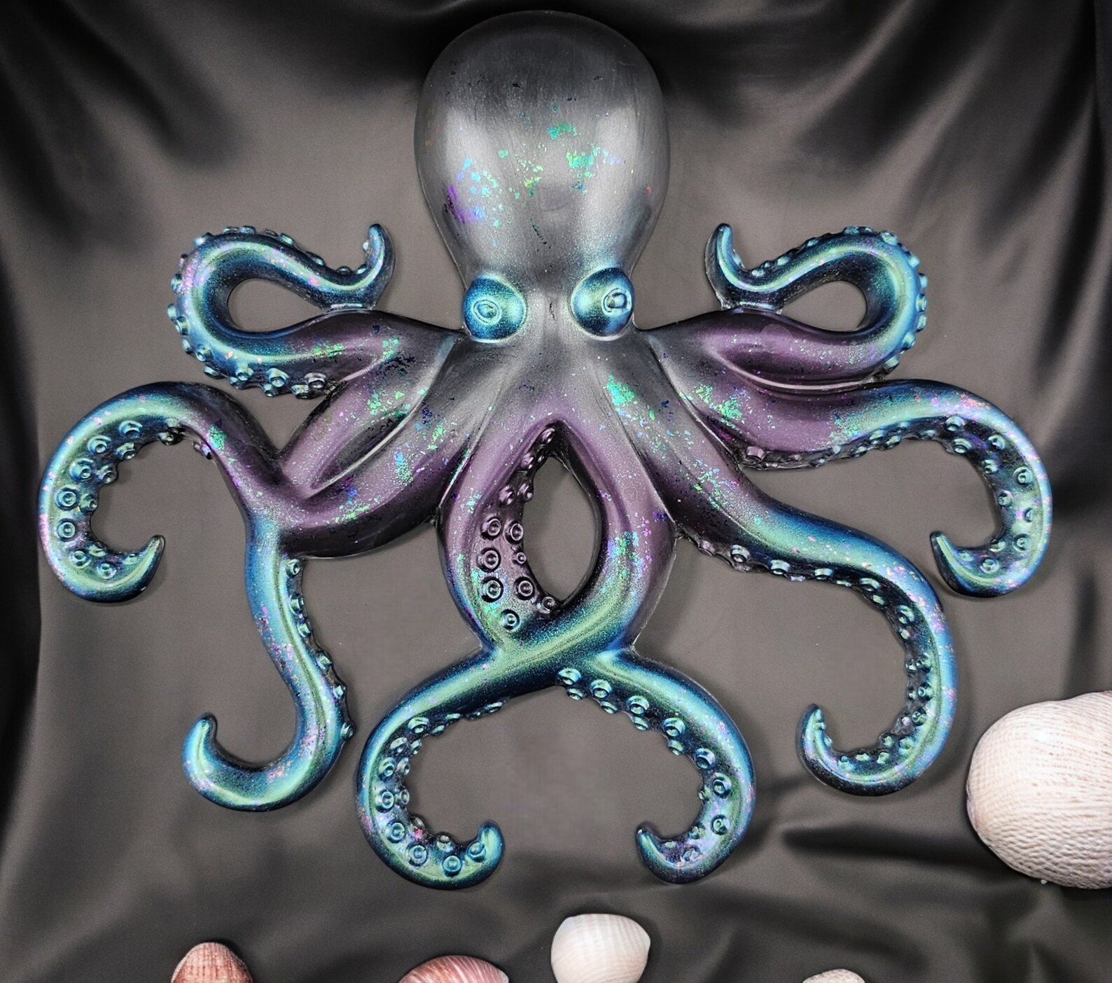 Captivating Large 3D Resin Octopus Wall Art - Oceanic Masterpiece for ...