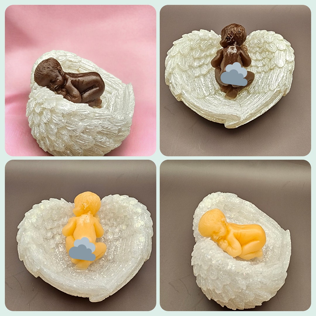 Custom Cupped Angel Wing Dish, Personalized Trinket Tray, Rings ...