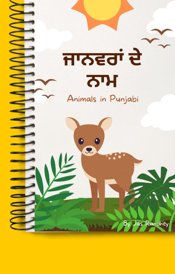 Learn Punjabi Punjabi Book animals newborn Gift Baby Book - Etsy