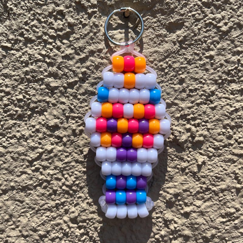 Pony Bead Keychain - Etsy