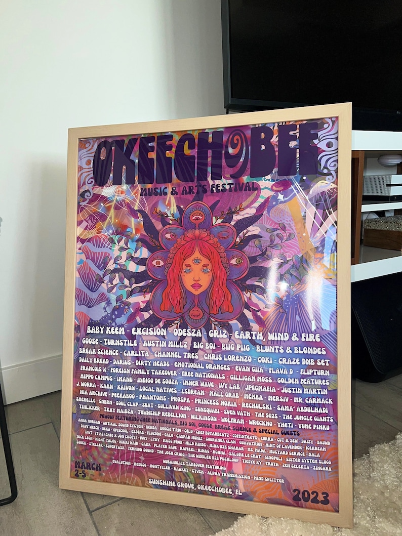 Okeechobee 2023 Festival Lineup Poster - Etsy