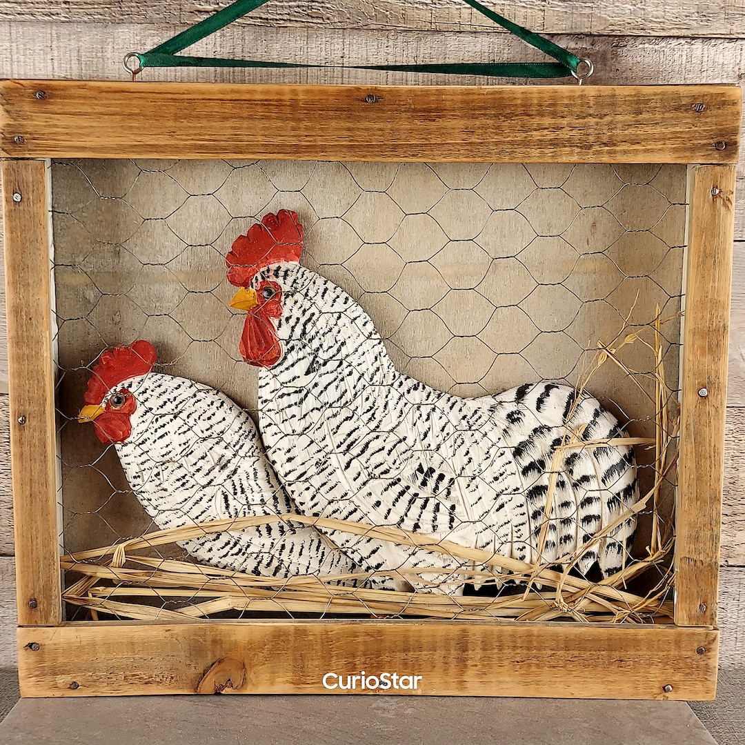 Chicken Coup Wall Display 3D Wood Framed Art, Restored - Etsy