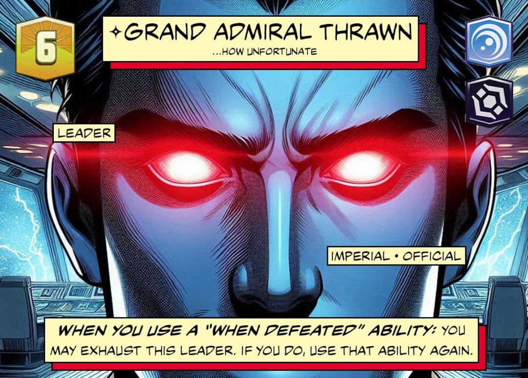 SWU Proxy Leader | Grand Admiral Thrawn - ...how Unfortunate | JTL - Etsy