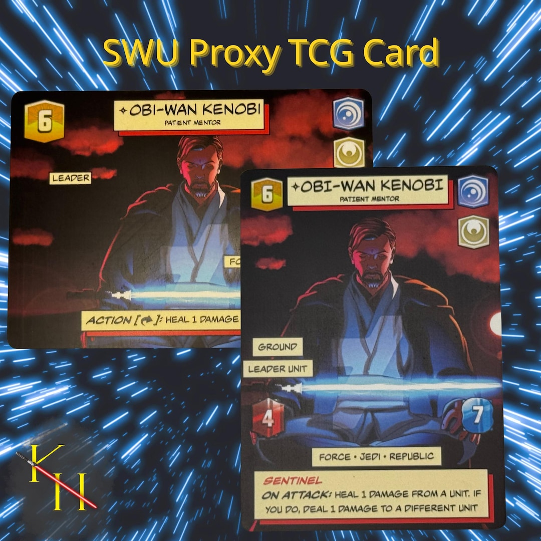 Obi-wan Kenobi - Patient Mentor| SWU Leader Proxy Card | TWI - Etsy ...