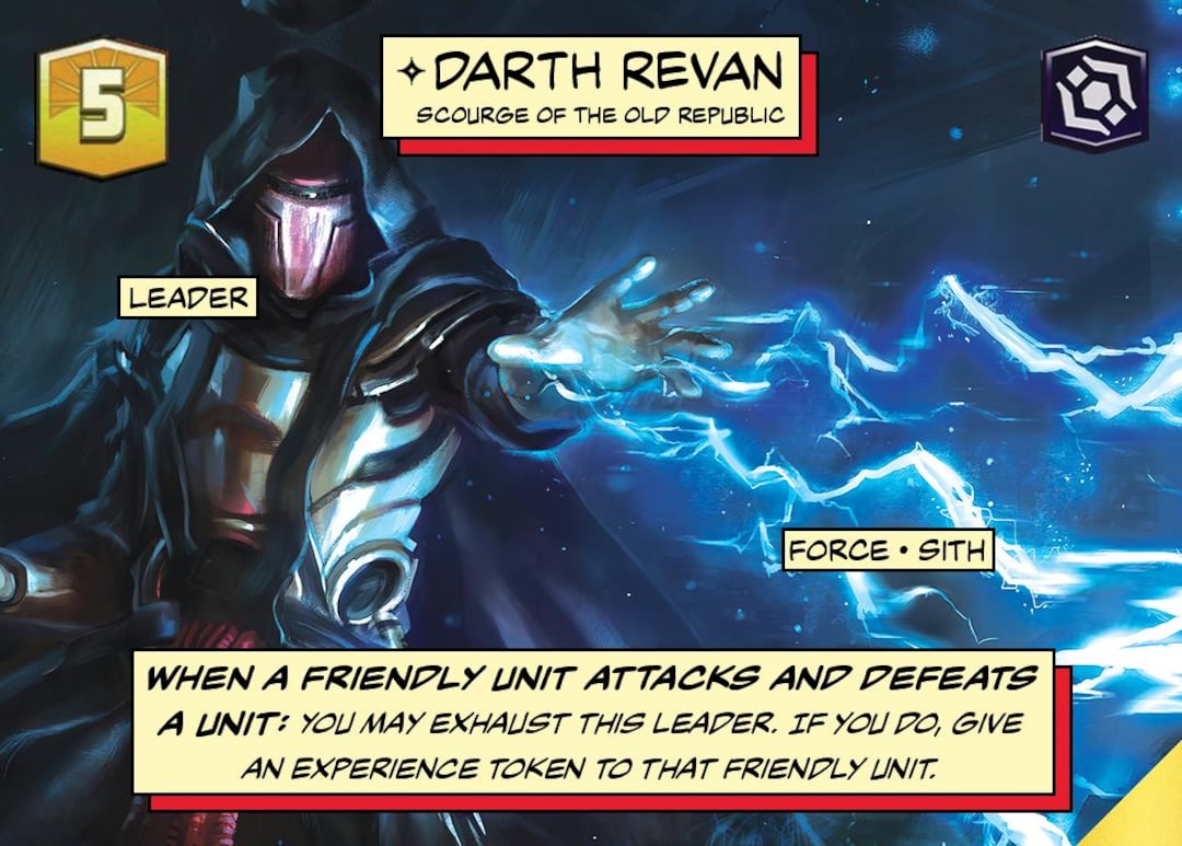 SWU Proxy Leader | Darth Revan - Scourge of the Old Republic | LOF - Etsy