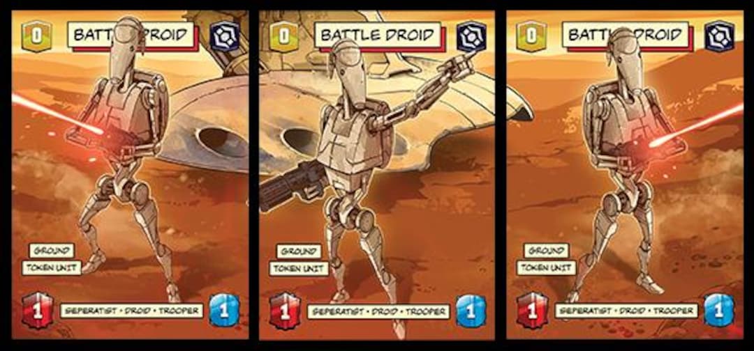 Star Wars: Unlimited (SWU) Double-sided Battle Droid/clone Trooper ...