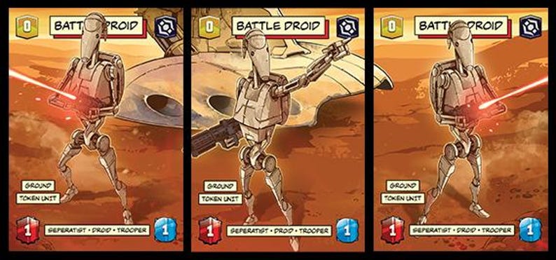 Star Wars: Unlimited (SWU) Double-sided Battle Droid/clone Trooper ...
