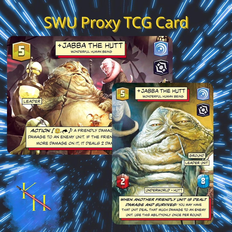 Jabba the Hutt - Wonderful Human Being | SWU Proxy Leader | SEC - Etsy