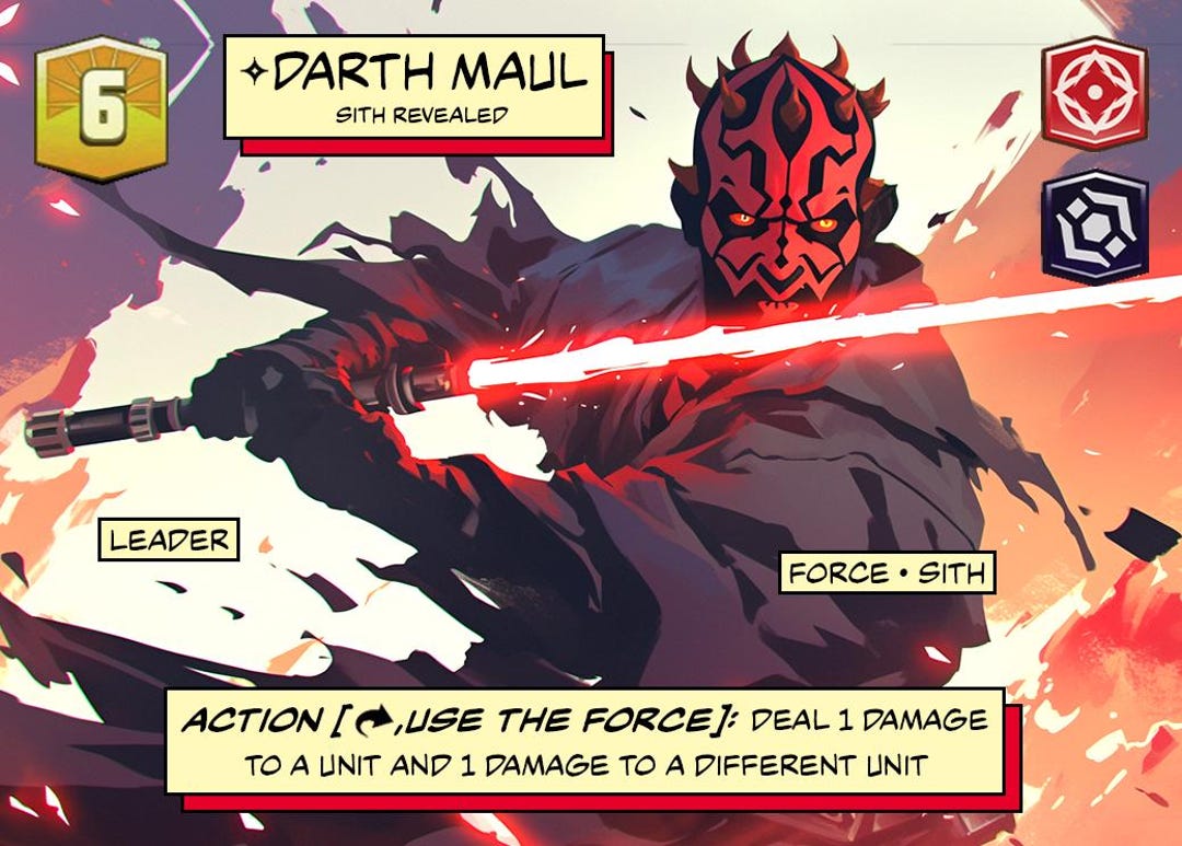 SWU Proxy Leader | Darth Maul - Sith Revealed | LOF - Etsy