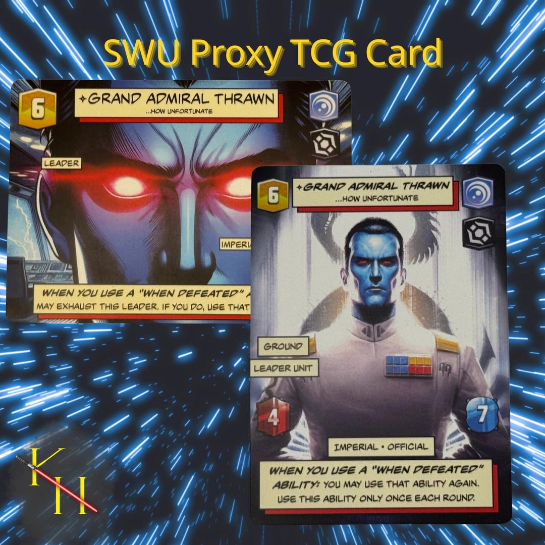 Grand Admiral Thrawn - ... How Unfortunate | SWU Leader Proxy Card ...