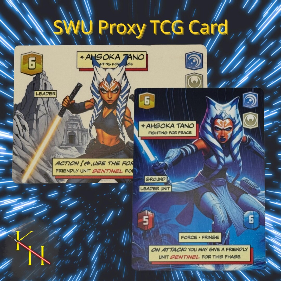 Ahsoka Tano - Fighting for Peace | SWU Leader Proxy Card | LOF - Etsy