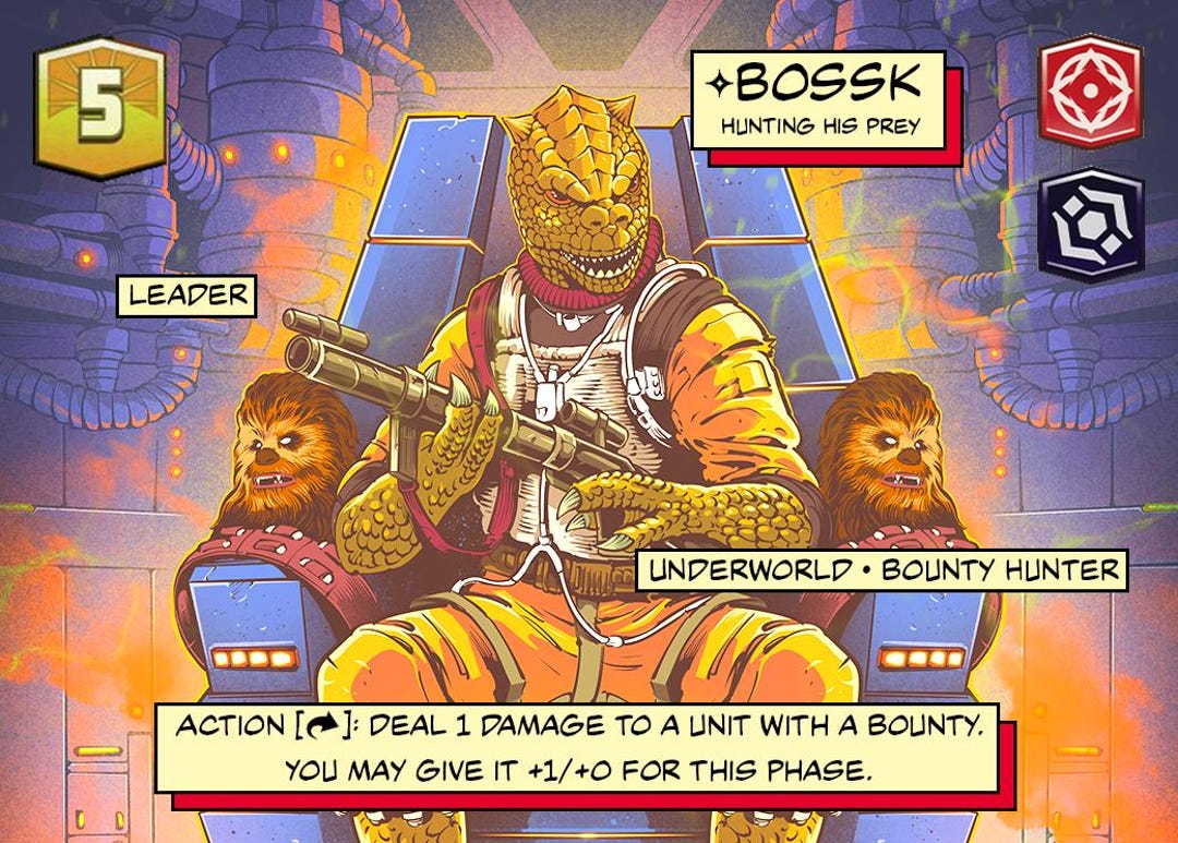 SWU Proxy Leader – Bossk “hunting His Prey” | High-quality Spotgloss or ...
