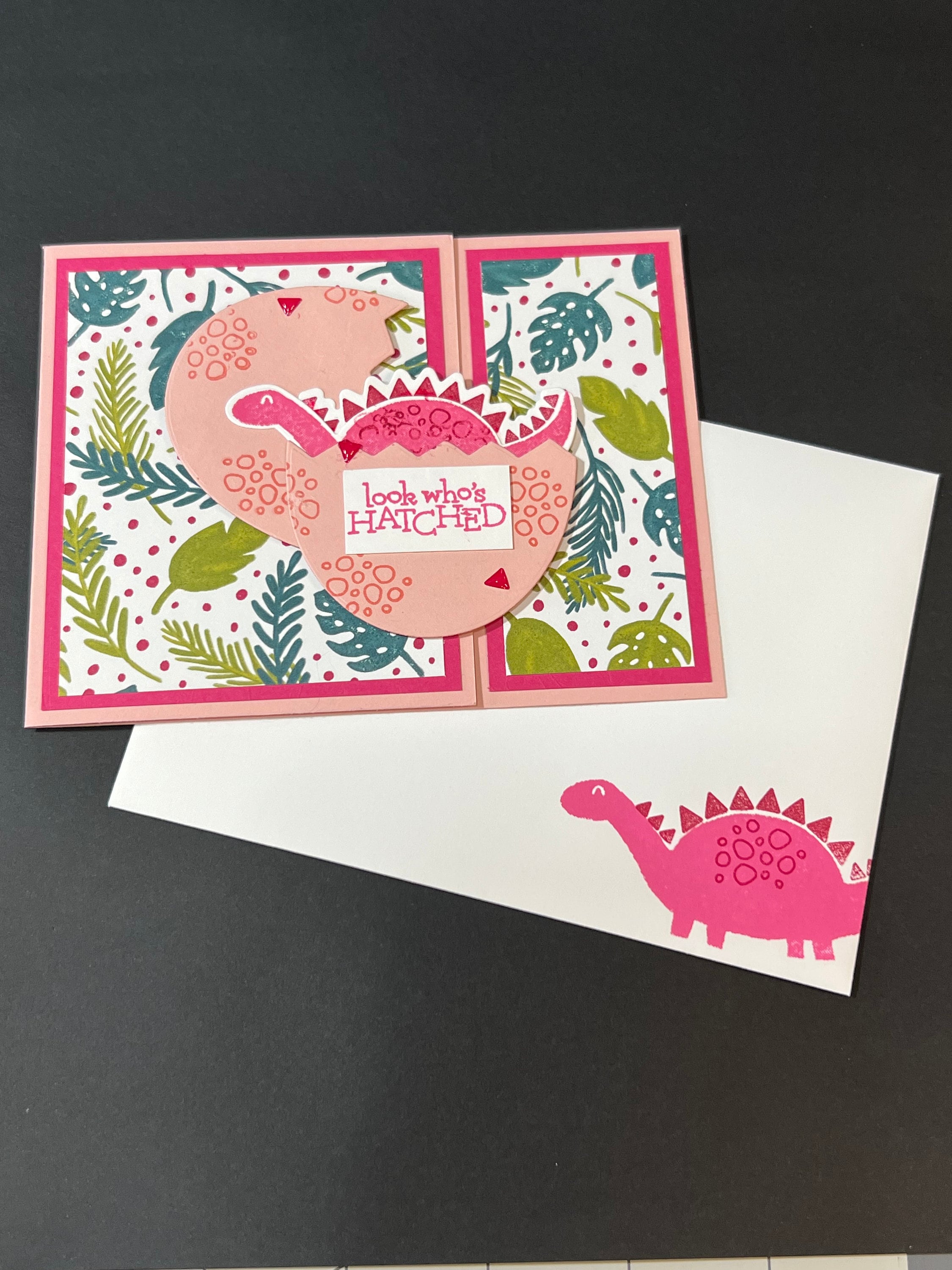 Baby Dinosaur, Dinosaur Baby Shower Card, New Baby Card, Handmade ...