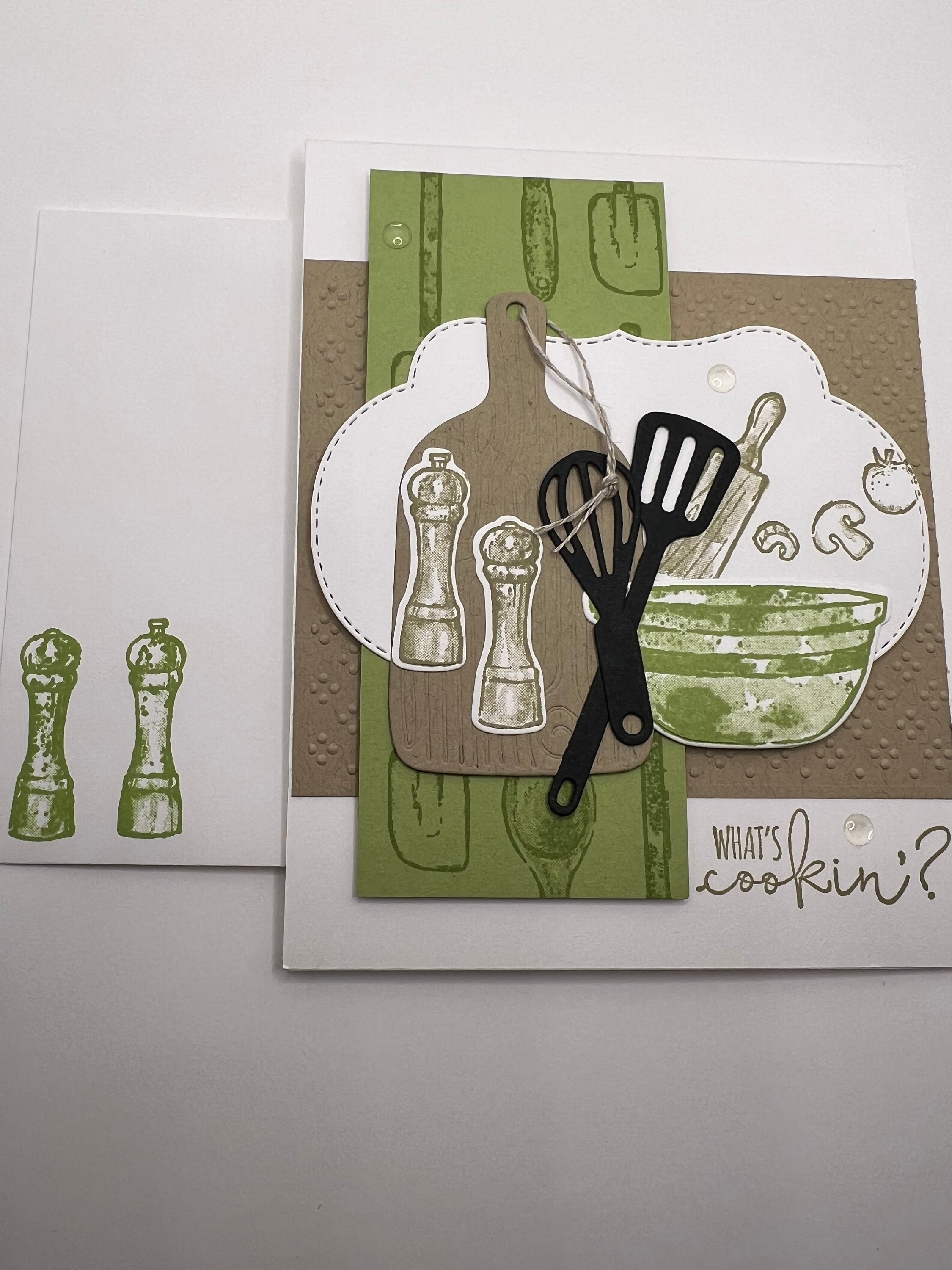 Stampin up What's Cookin Card: Handmade Chef Card - Etsy