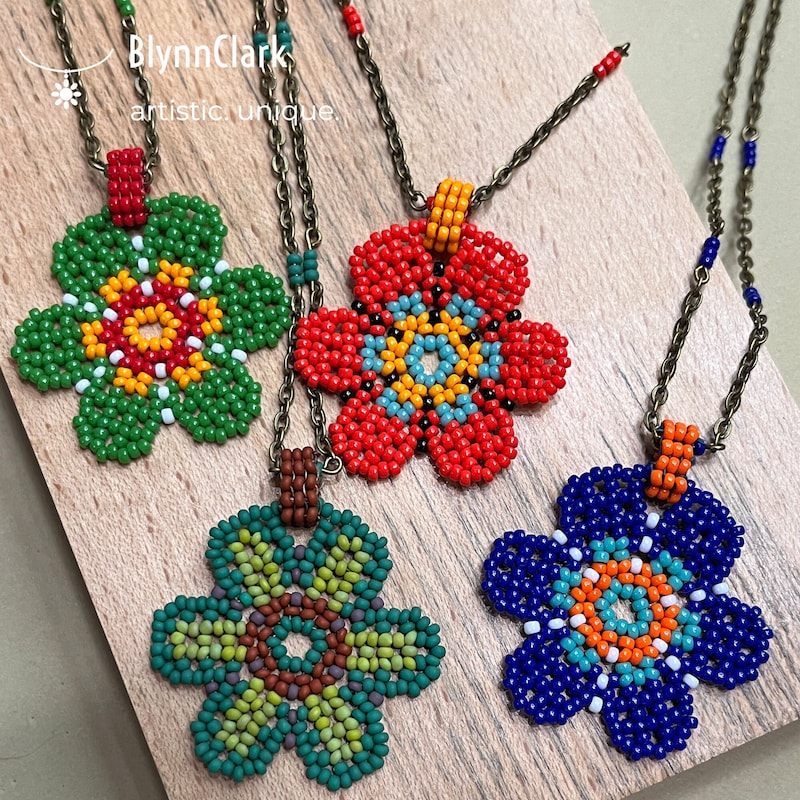 Beaded Pendant - Etsy