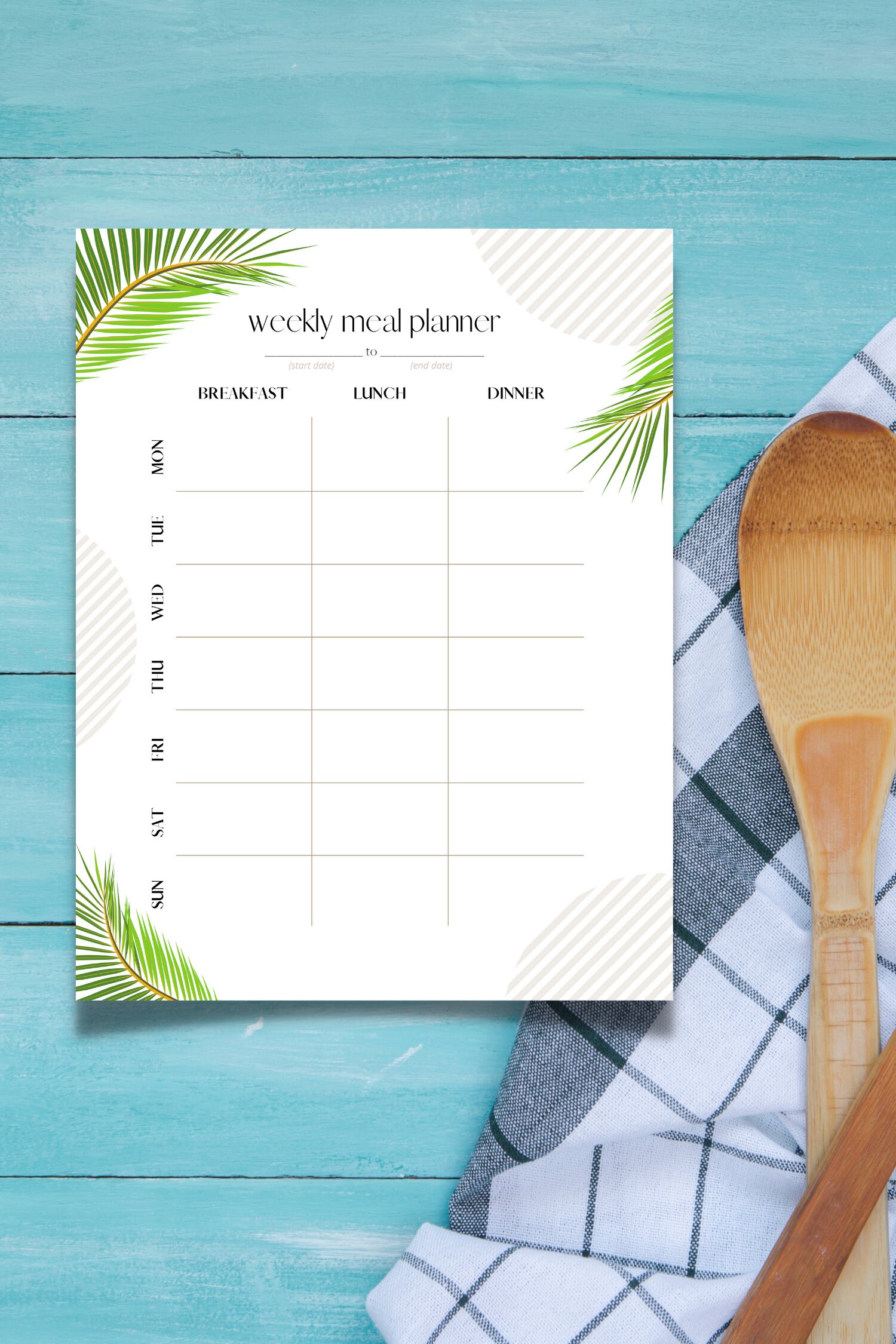 Printable Weekly Meal Planner | PDF | Instant Download | Letter Size (8 ...