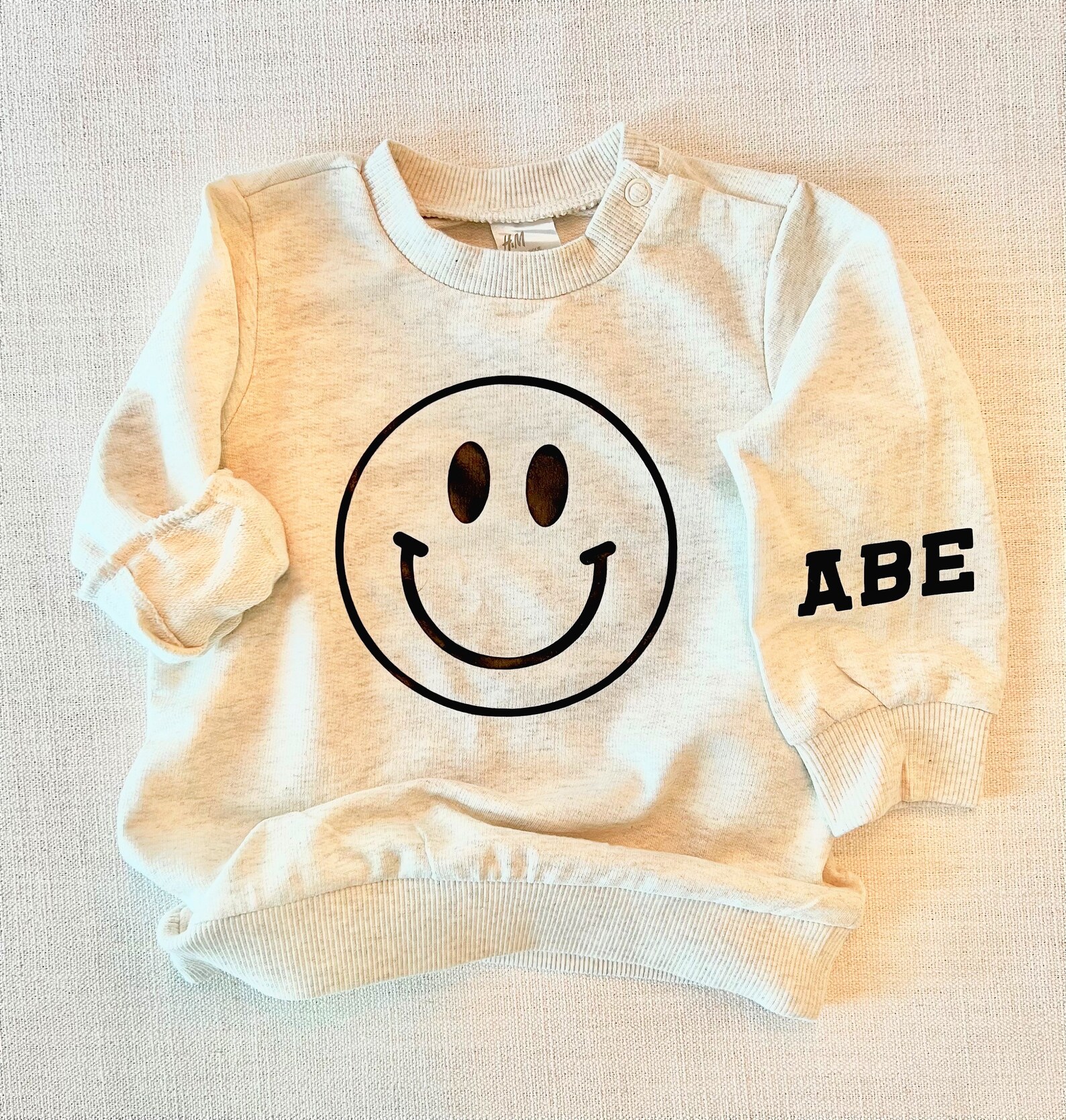 Happy Face Baby Toddler Sweatshirt Smiley Face Baby Toddler - Etsy