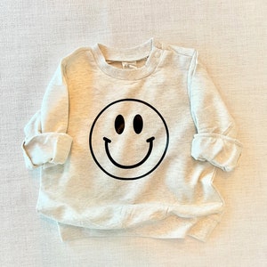 Happy Face Baby Toddler Sweatshirt Smiley Face Baby Toddler - Etsy