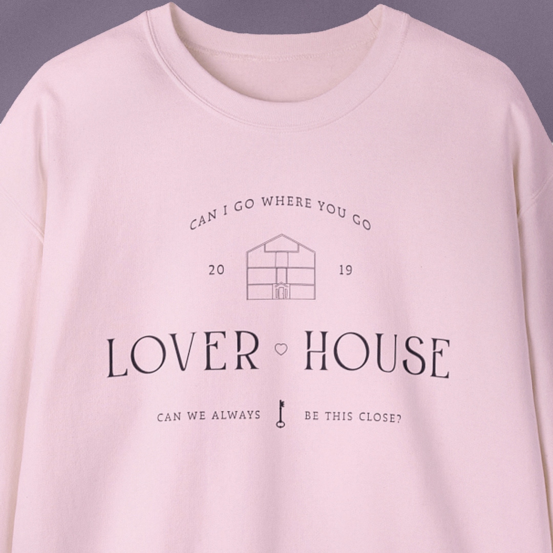 Lover House Album Crewneck Sweatshirt, Taylor Swift Lyrics, Lover Era ...