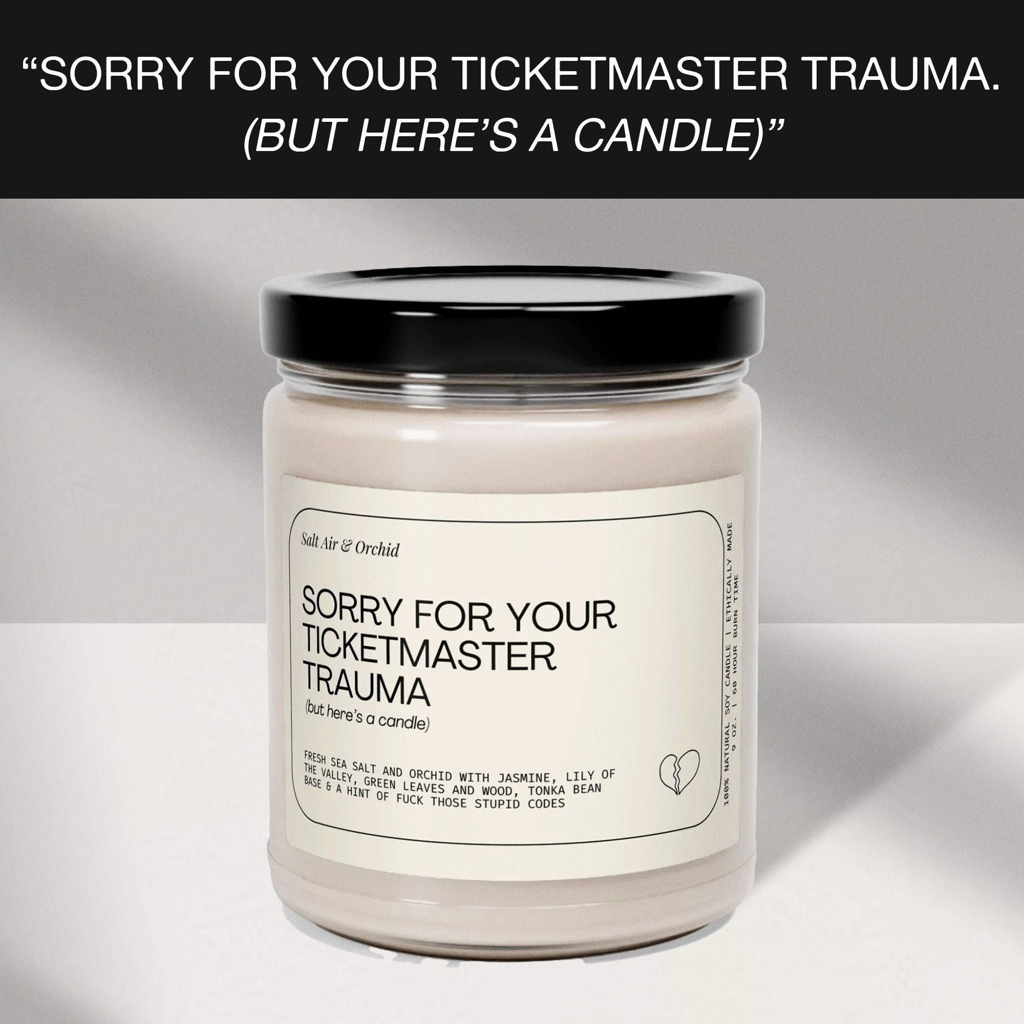 Taylor Swift Eras Tour Concert Candle, Gifts for Swifties, Snarky ...