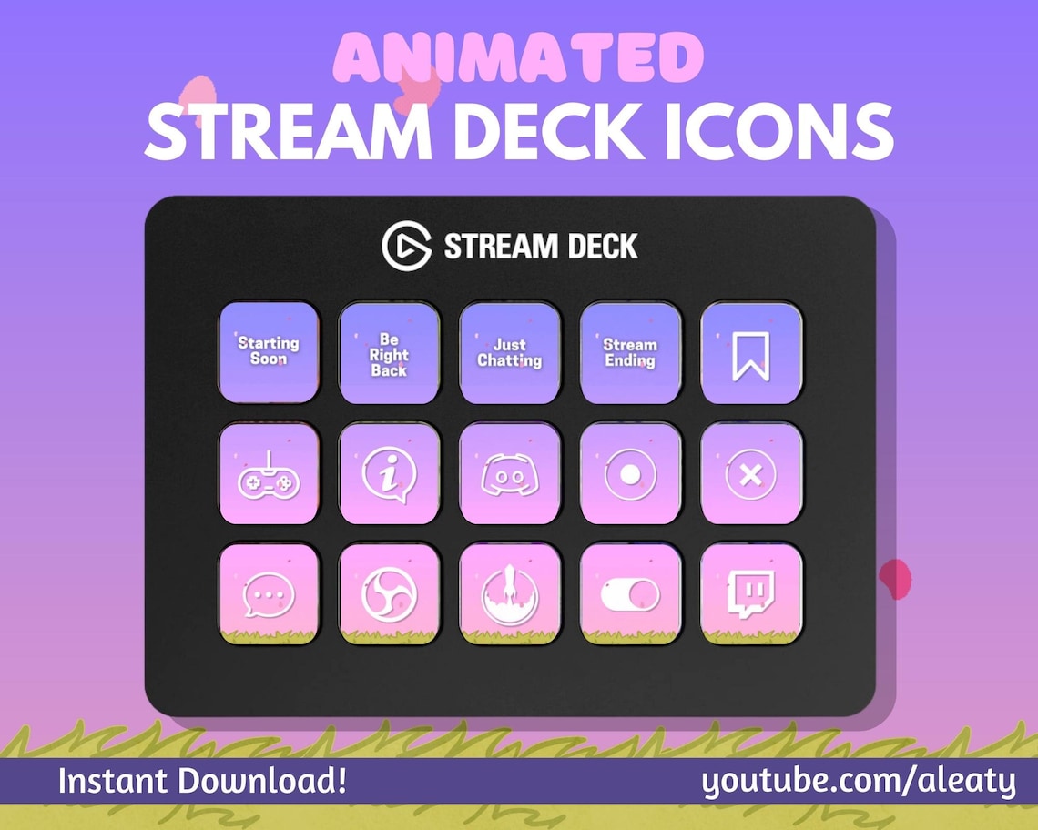 Animated Stream Deck Icons / Animated Cherry Blossom Icons / Animated ...