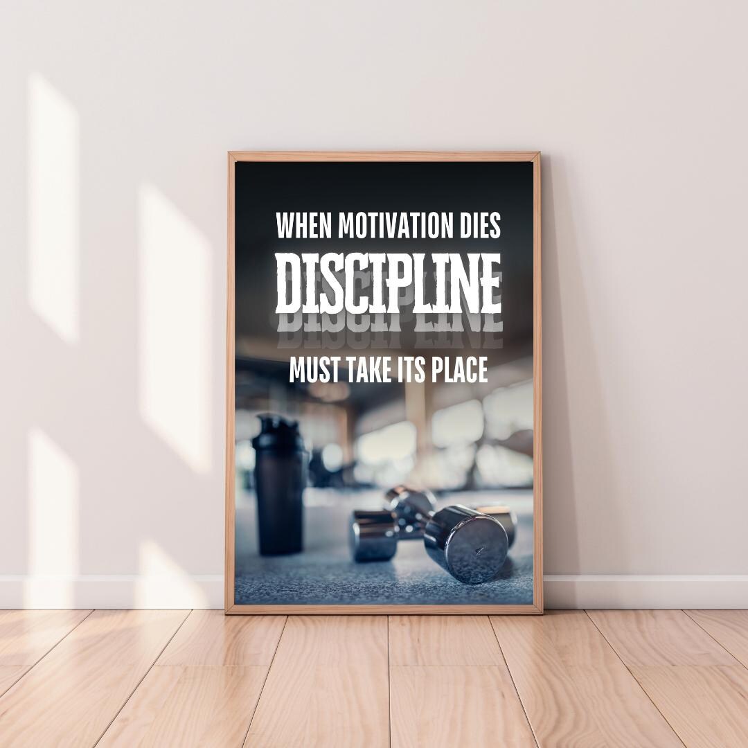Inspirational Poster | Determination Poster | Motivational Gym Print - Etsy