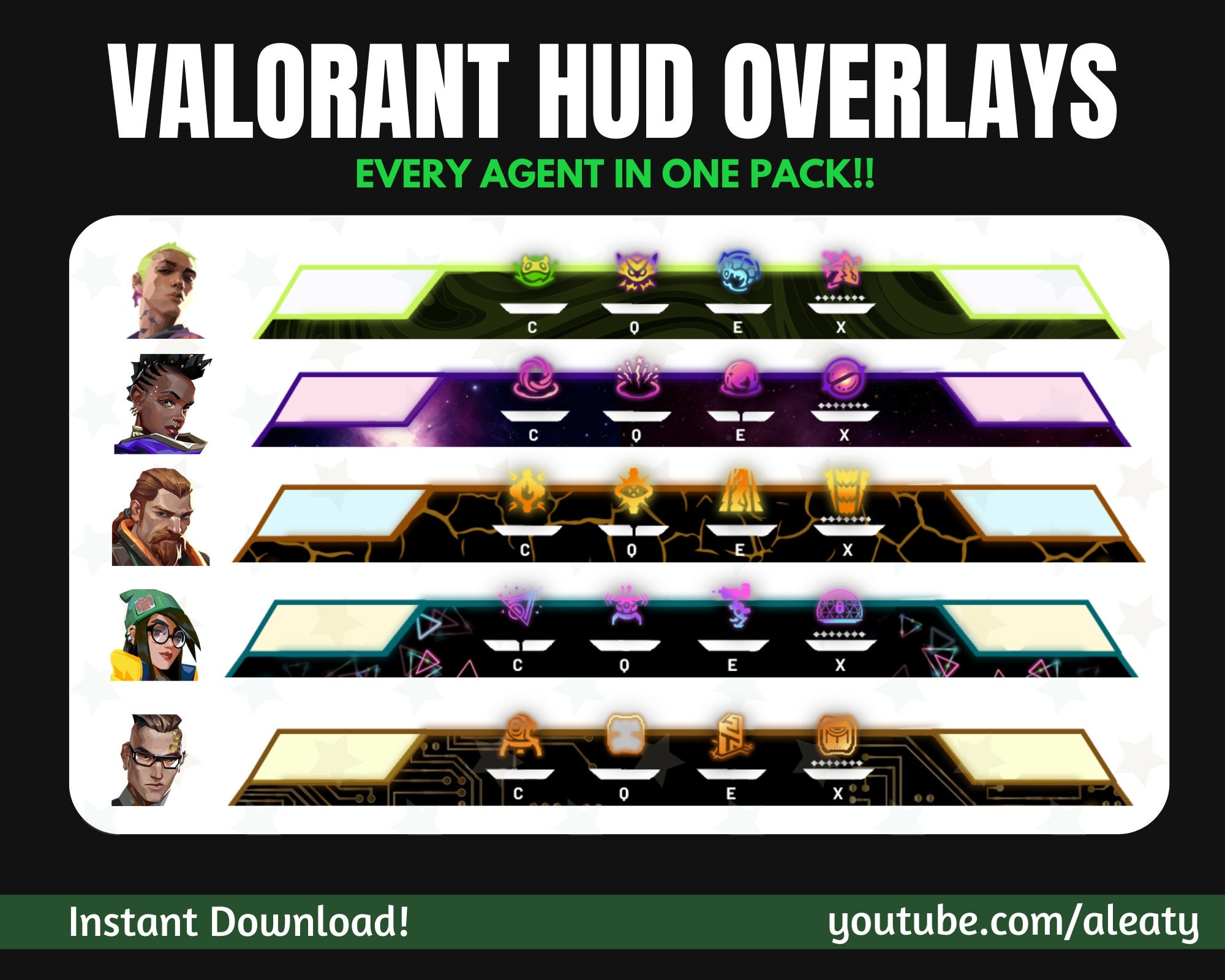 Valorant HUD Overlays / Twitch Overlay / OBS Overlay / - Etsy Australia