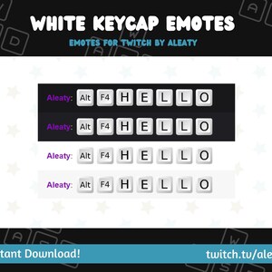 Keycap Emotes / Twitch Emote / Letter Emotes / Streamer / Streaming - Etsy