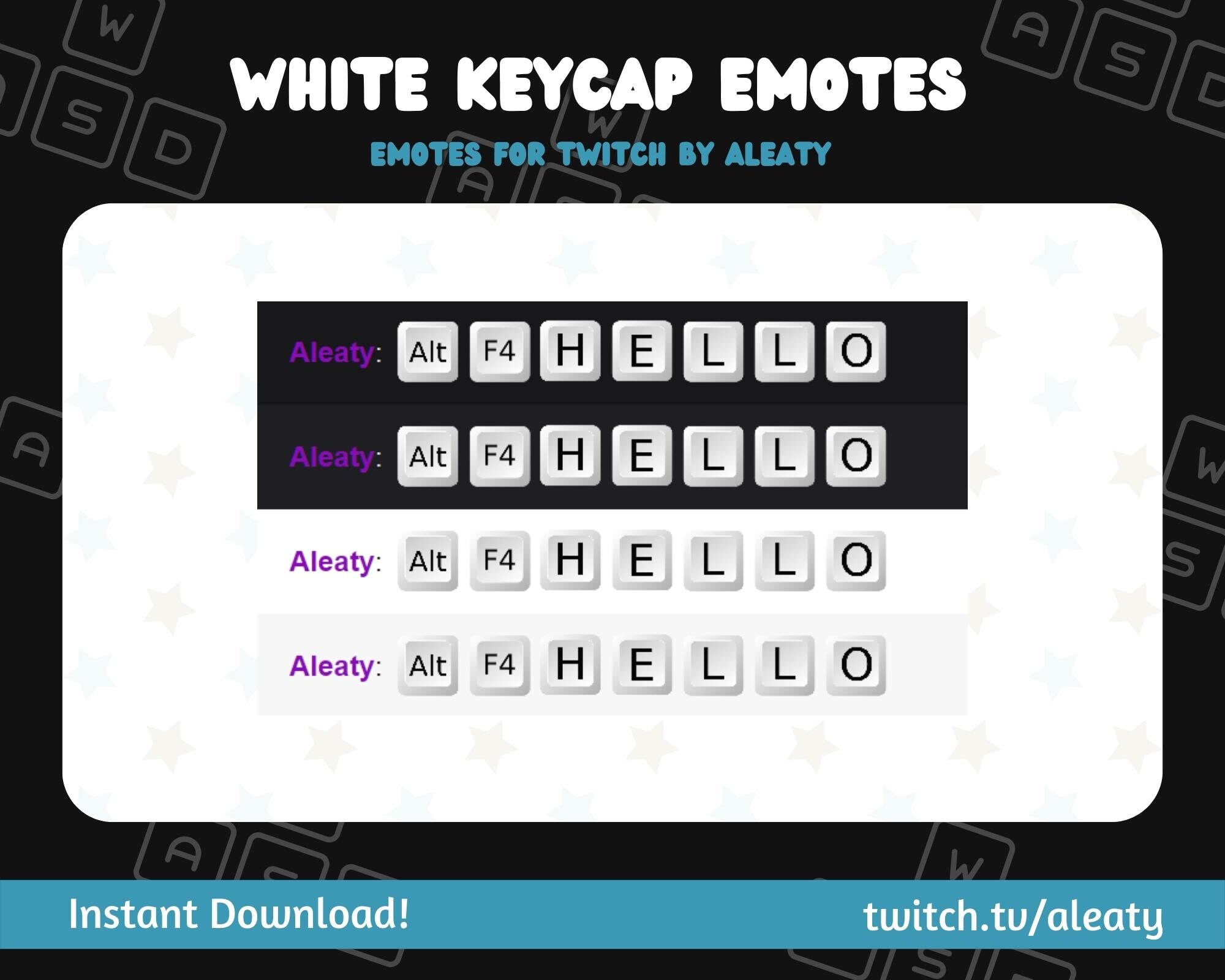 Keycap Emotes / Twitch Emote / Letter Emotes / Streamer / - Etsy Australia